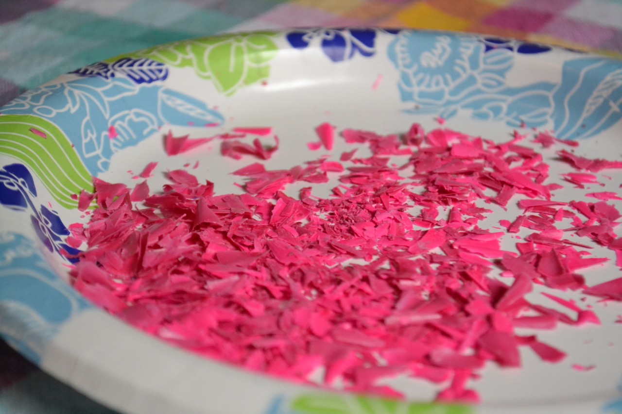 Repurpose Crayons: Make Sun Catchers from Crayon Shavings - Our Family Code