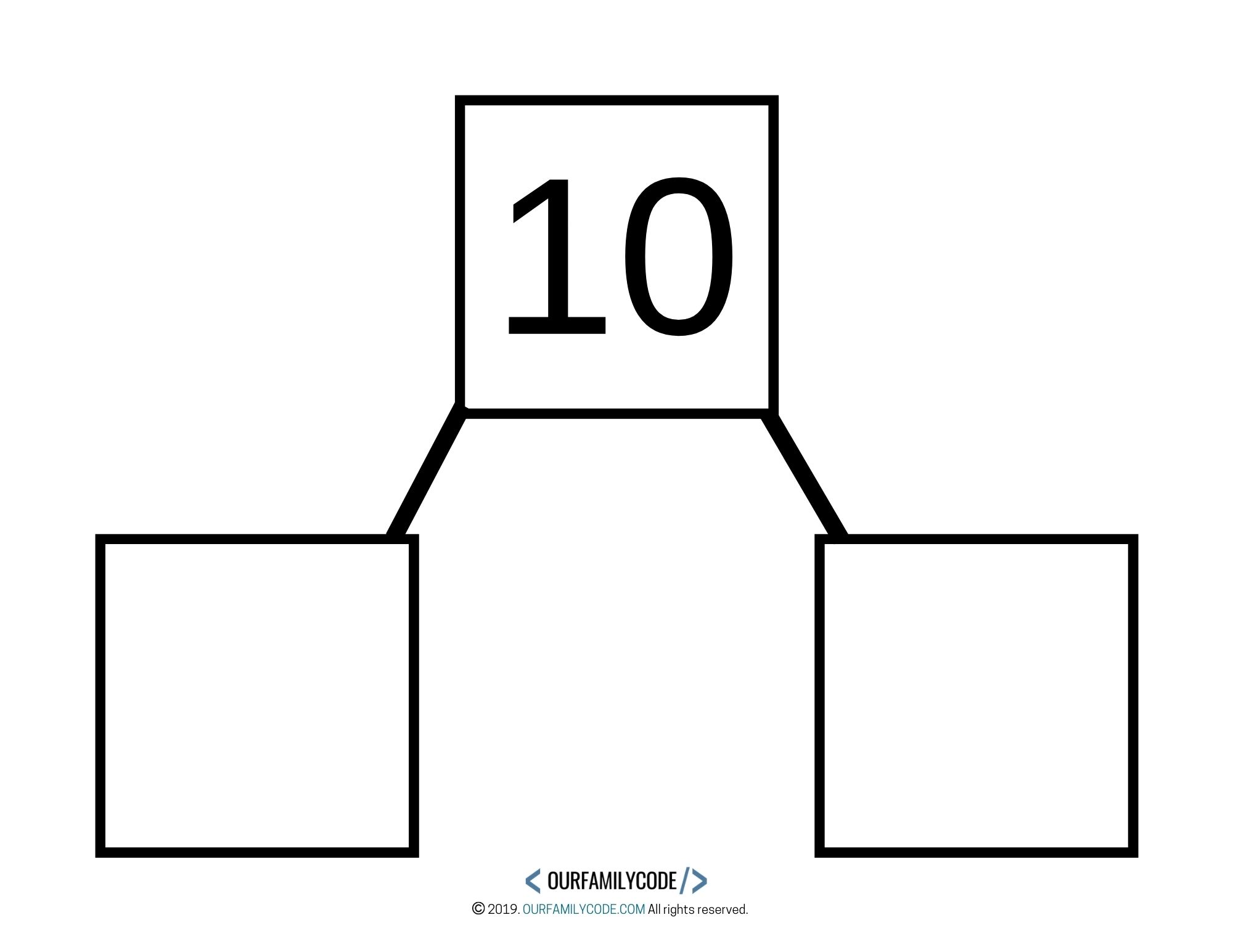 Composing & Decomposing the Number 10 with Candy Corn!