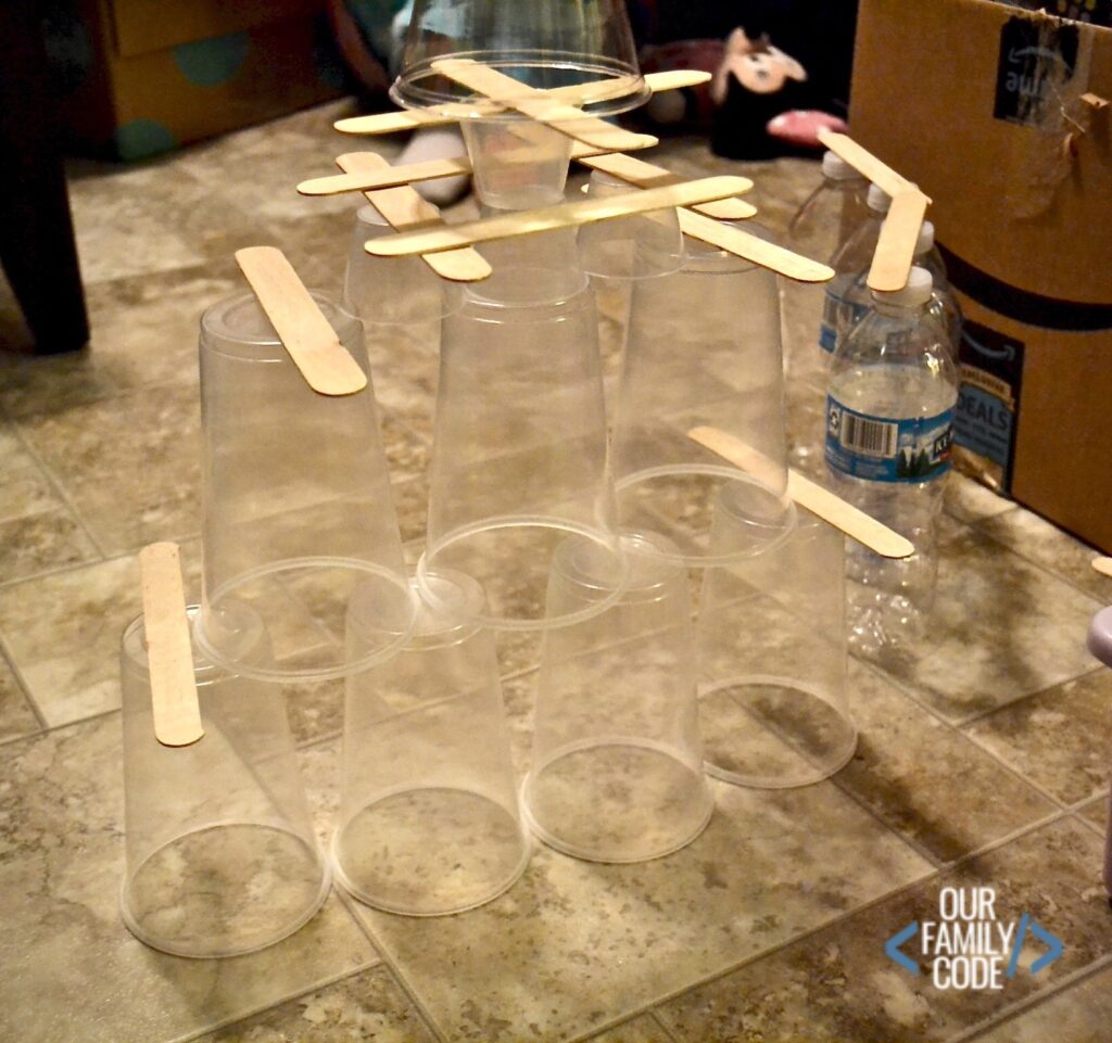 Tallest Tower STEM Challenge with Only Two Materials - Our Family Code