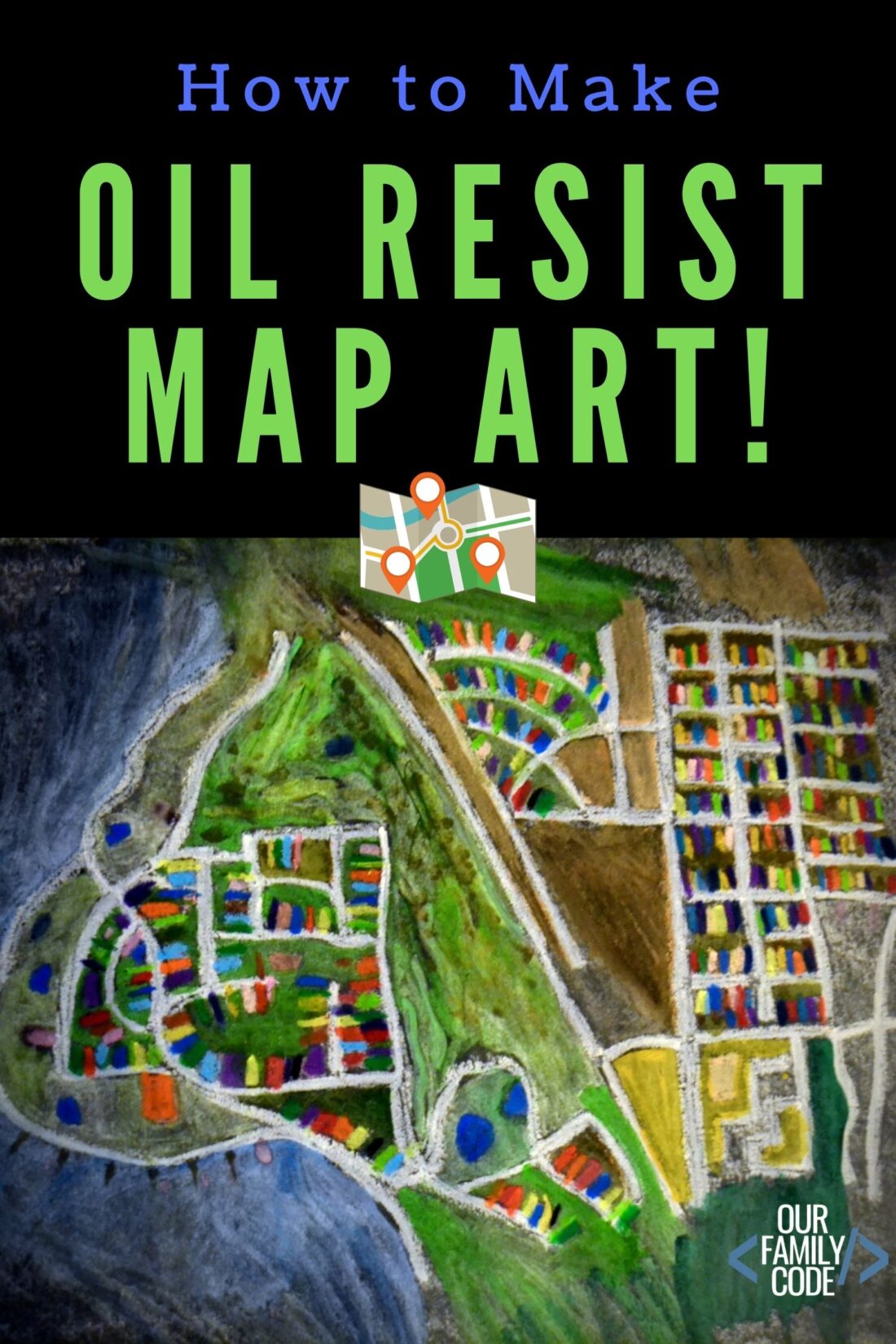 Map Activity for Kids: Local Geography Map Art - Our Family Code