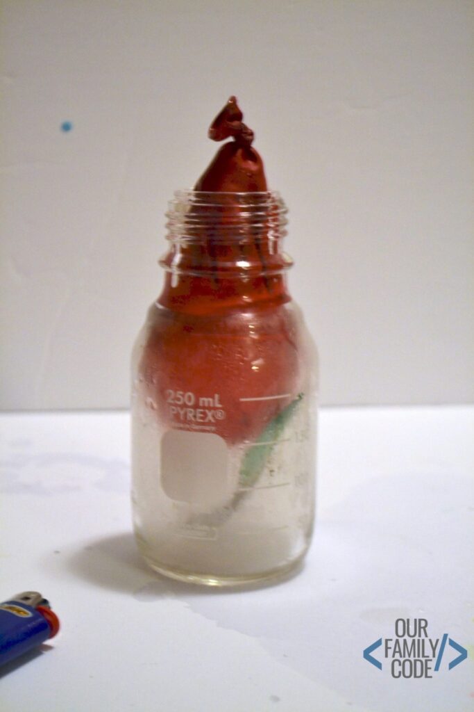 Water Balloon in a Bottle Air Pressure Science Experiment - Our Family Code