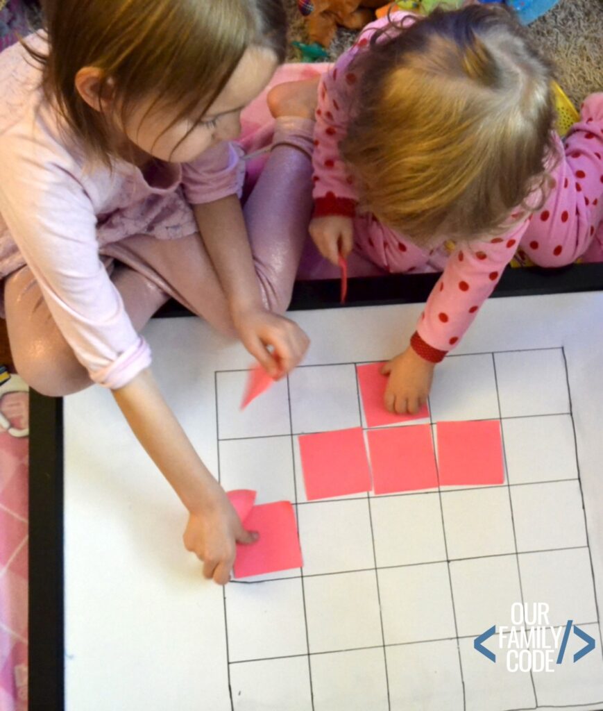 Bitmap Coding Unplugged Coding Activity for Kids | Our Family Code