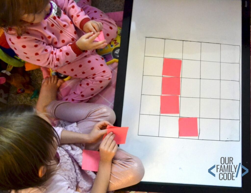 Bitmap Coding Unplugged Coding Activity for Kids | Our Family Code