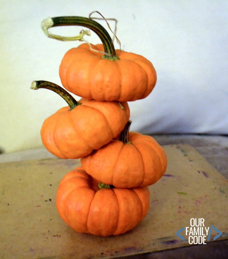 Pumpkin Balance Stack STEAM Challenge - Our Family Code