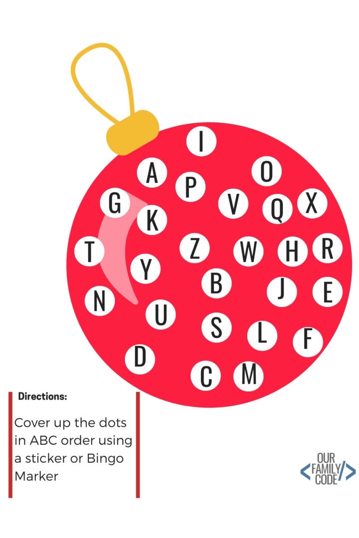 12 Days of Free Christmas Worksheets for Kids! - Our Family Code