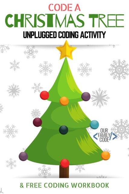 Christmas Algorithm Art Unplugged Coding Activity - Our Family Code