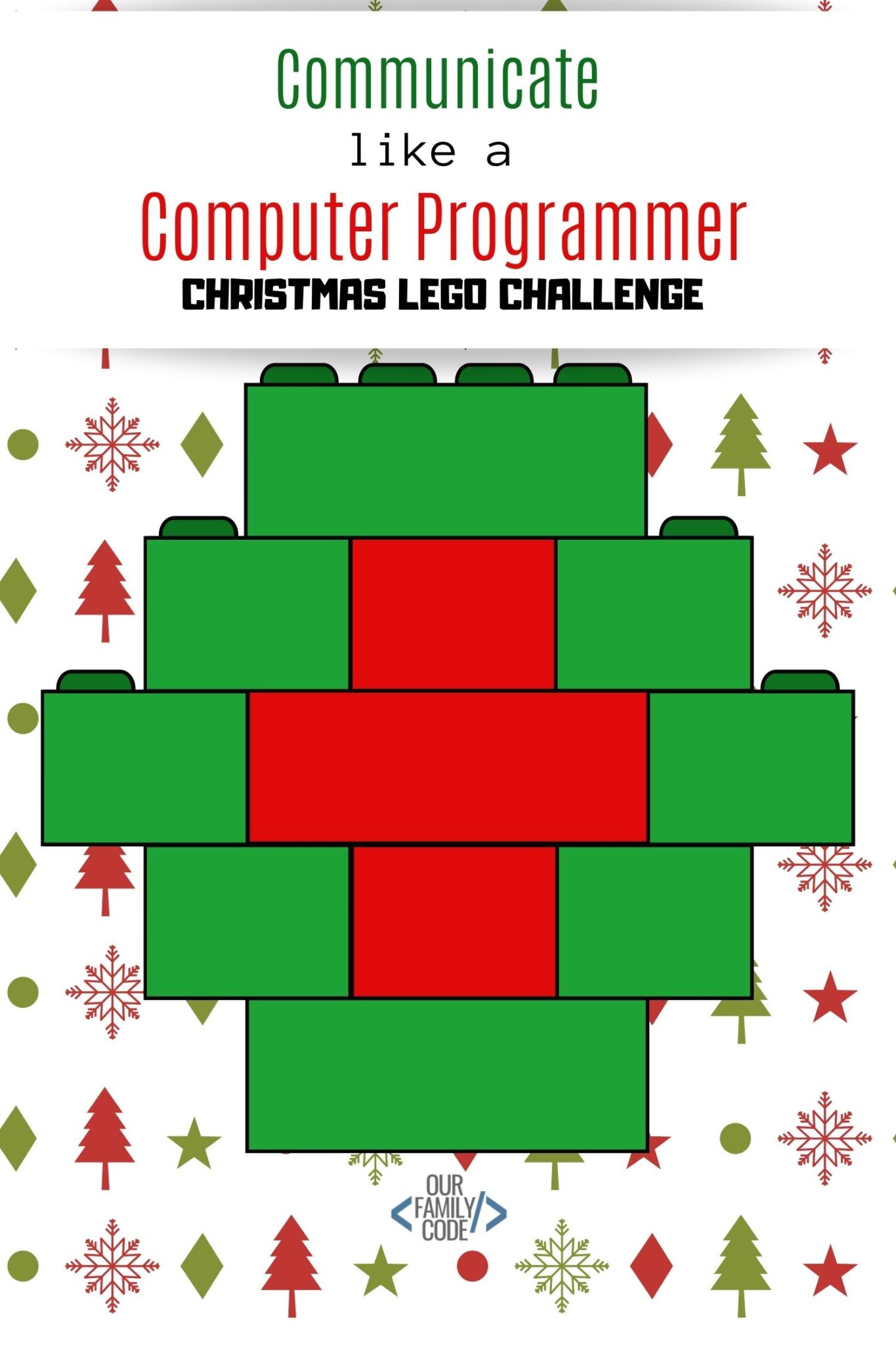Communicate Like a Programmer with Christmas LEGO Building Cards - Our ...
