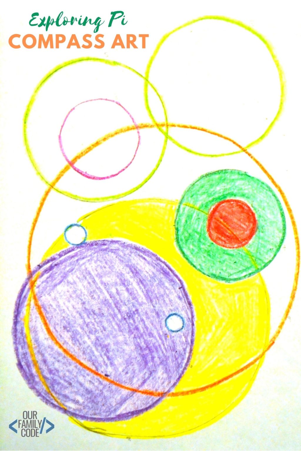 Learn about Circles with Watercolor Compass Art - Our Family Code