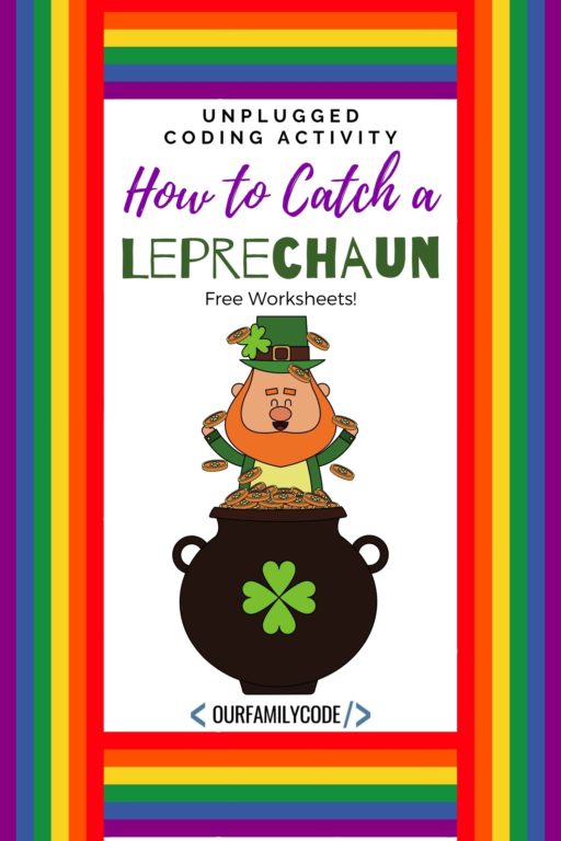 How to Catch a Leprechaun Sequence Coding Activity - Our Family Code