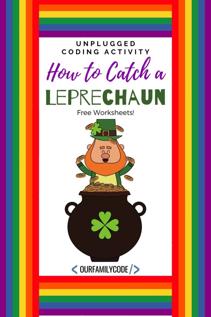 How to Catch a Leprechaun Sequence Coding Activity - Our Family Code