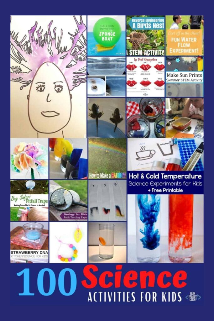 100 Science Activities for Kids STEAM Summer - Our Family Code