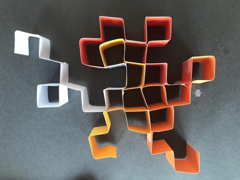 Dragon Curve Fractal Art Math + Art STEAM Activity - Our Family Code