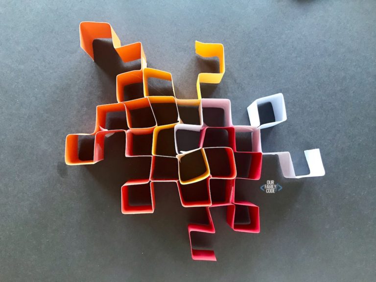 Dragon Curve Fractal Art Math + Art STEAM Activity - Our Family Code