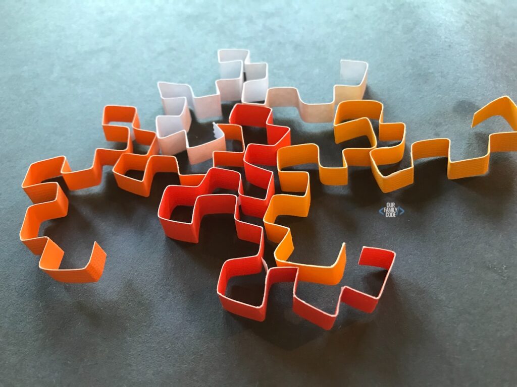 Dragon Curve Fractal Art Math + Art STEAM Activity - Our Family Code