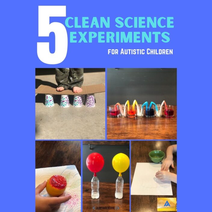 5 Clean Science Experiments for Autistic Children - Our Family Code