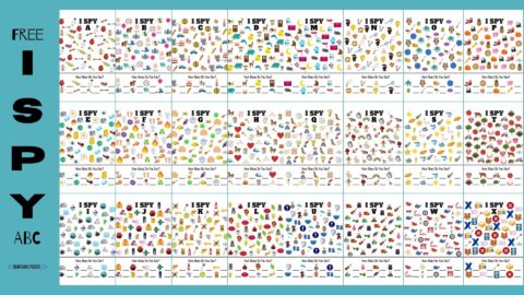 I Spy ABC Worksheets for Letter Recognition - Our Family Code