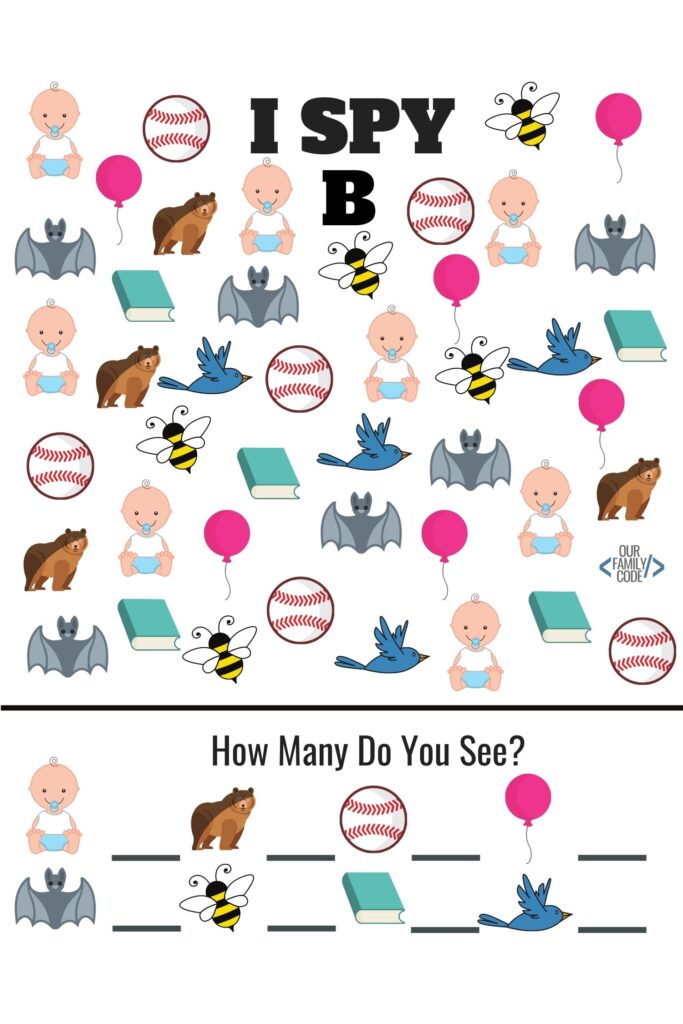 I Spy ABC Worksheets for Letter Recognition - Our Family Code