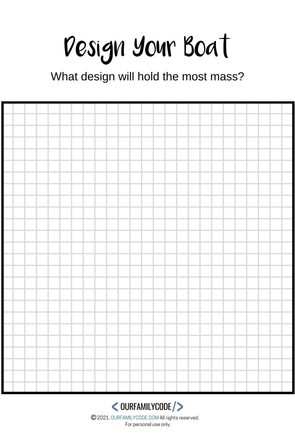 Aluminum Foil Boat Buoyancy STEAM Challenge - Our Family Code