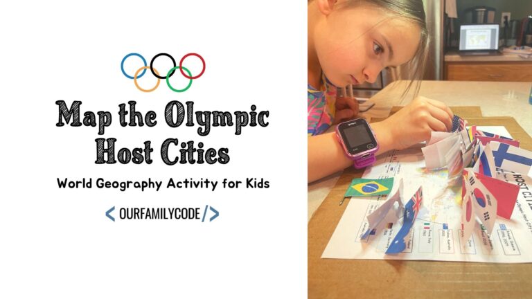 Map the Olympic Host Cities World Geography Activity - Our Family Code